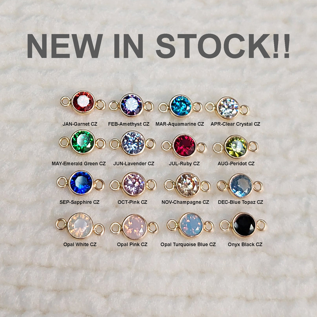 GF4BZ15R2CZ / 94BZ15R2CZ 4mm Connector With Cubic Zirconia Gold Filled – 14KGF.COM