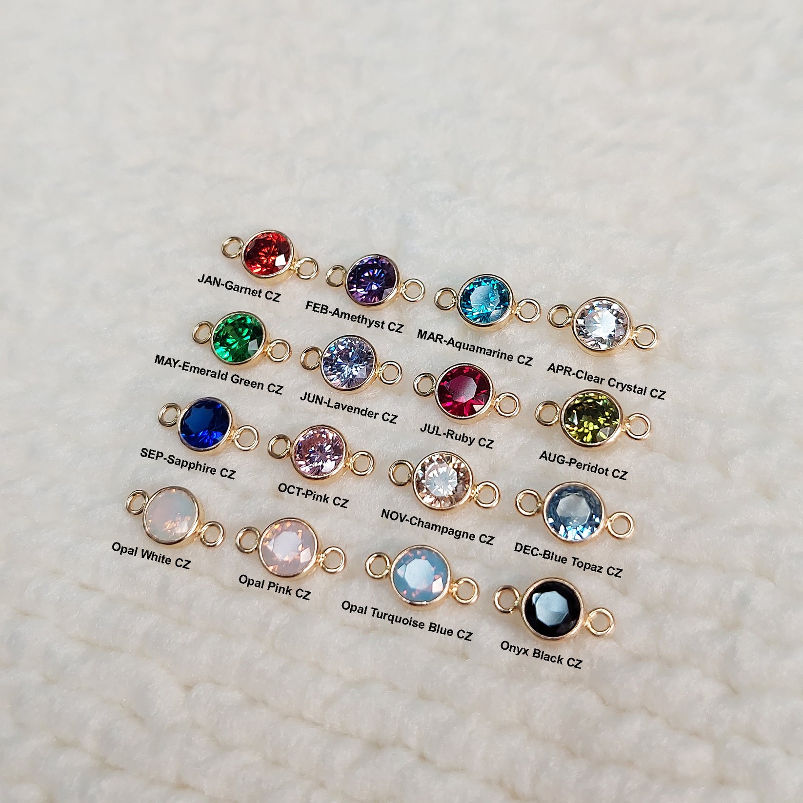 GF4BZ15R2CZ / 94BZ15R2CZ 4mm Connector With Cubic Zirconia Gold Filled – 14KGF.COM