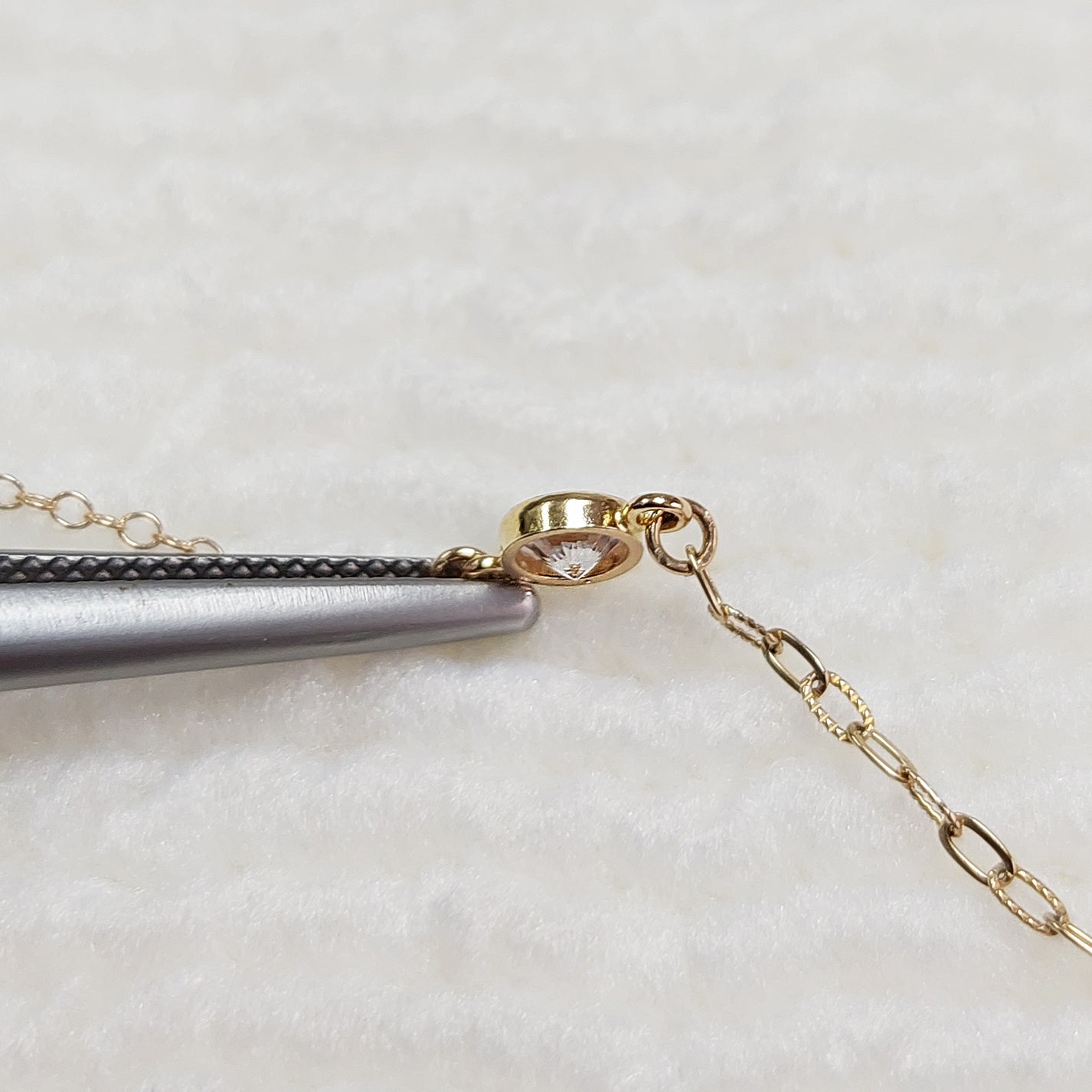 GF4BZ15R2CZ / 94BZ15R2CZ 4mm Connector With Cubic Zirconia Gold Filled – 14KGF.COM